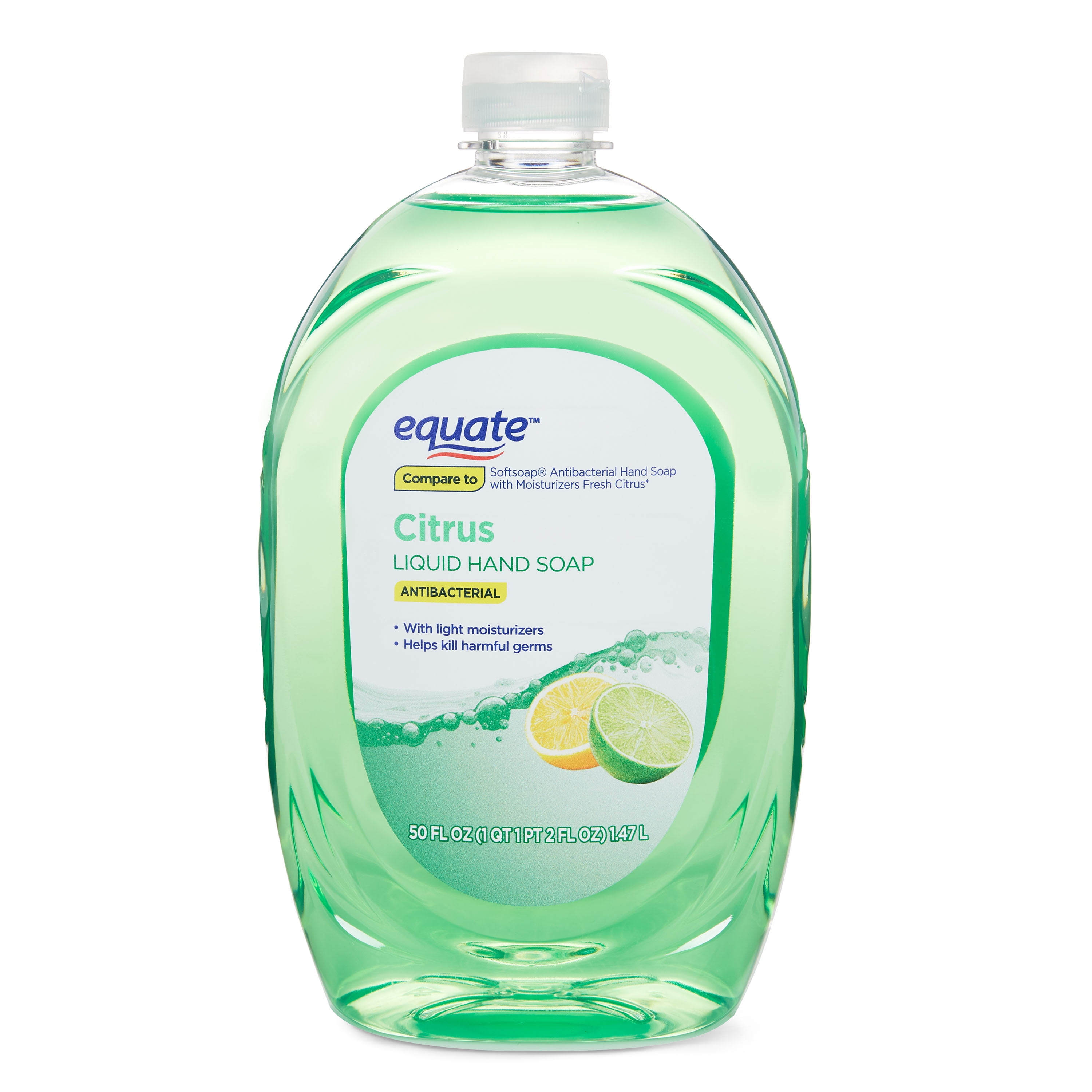 Equate Antibacterial Liquid Hand Soap Refill, Citrus, 50 fl oz HSA/FSA ...