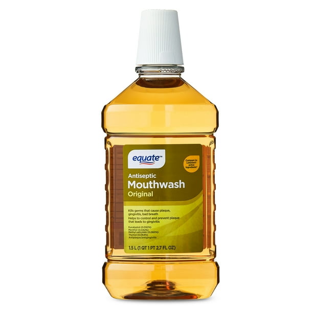 Equate Antiseptic Mouthwash, Original, 1.5 Liters, 50.7 fl oz - Walmart Business Supplies