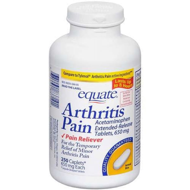Equate Arthritis Pain Caplets 250 Ct - Walmart Business Supplies