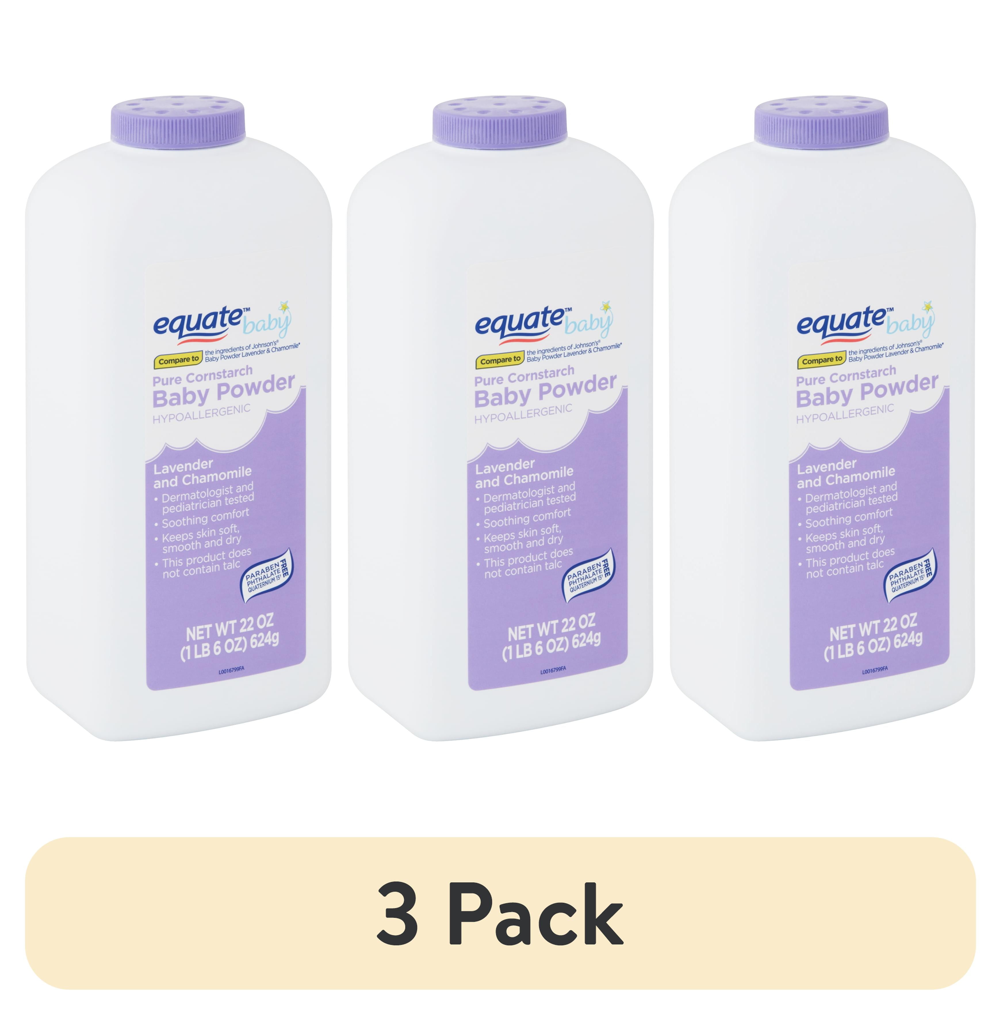 (3 pack) Equate Baby Lavender and Chamomile Hypoallergenic Pure ...