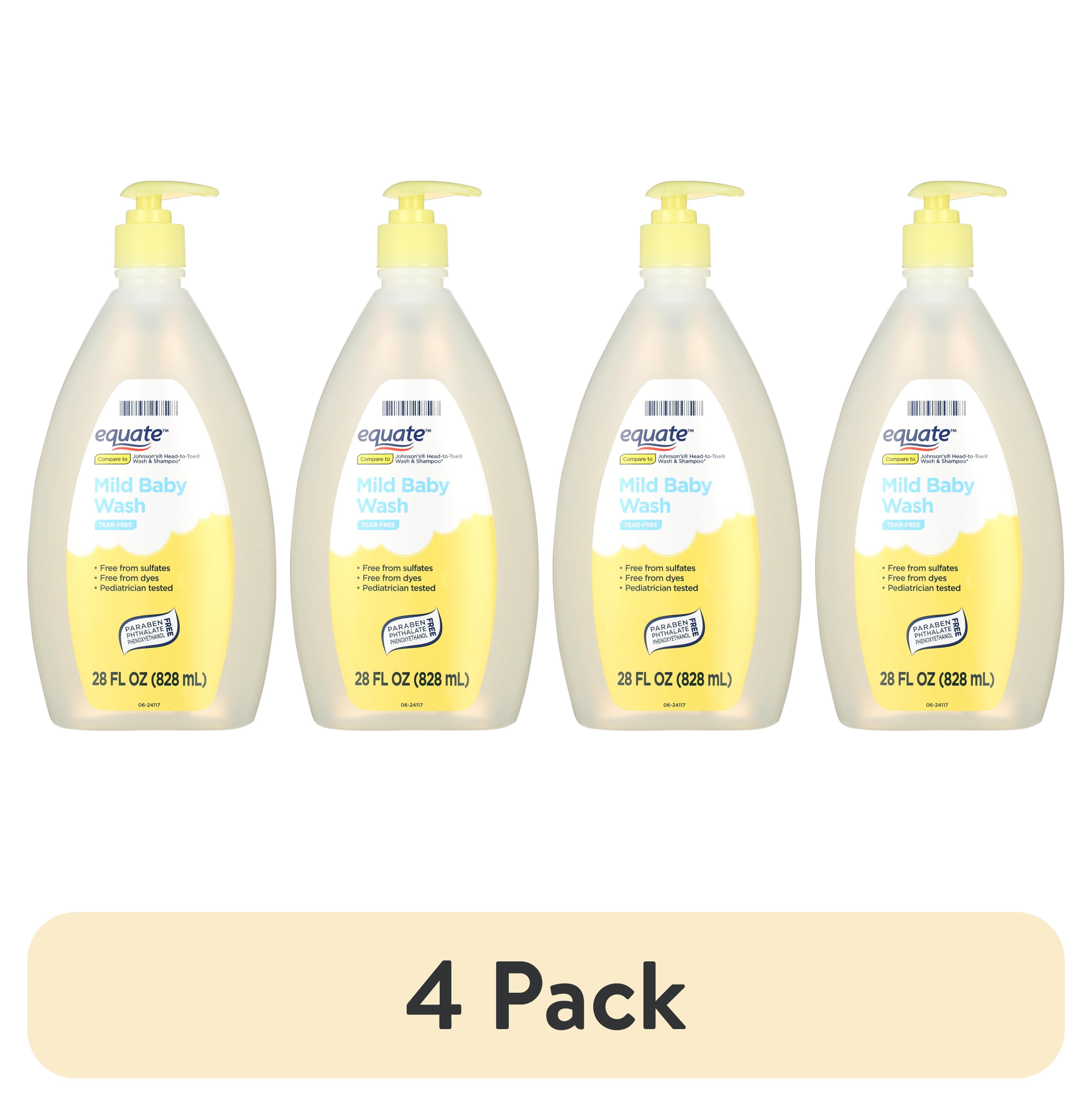 Brandclub - (4 pack) Equate Baby Tear-Free Mild Baby Wash, 28 fl oz