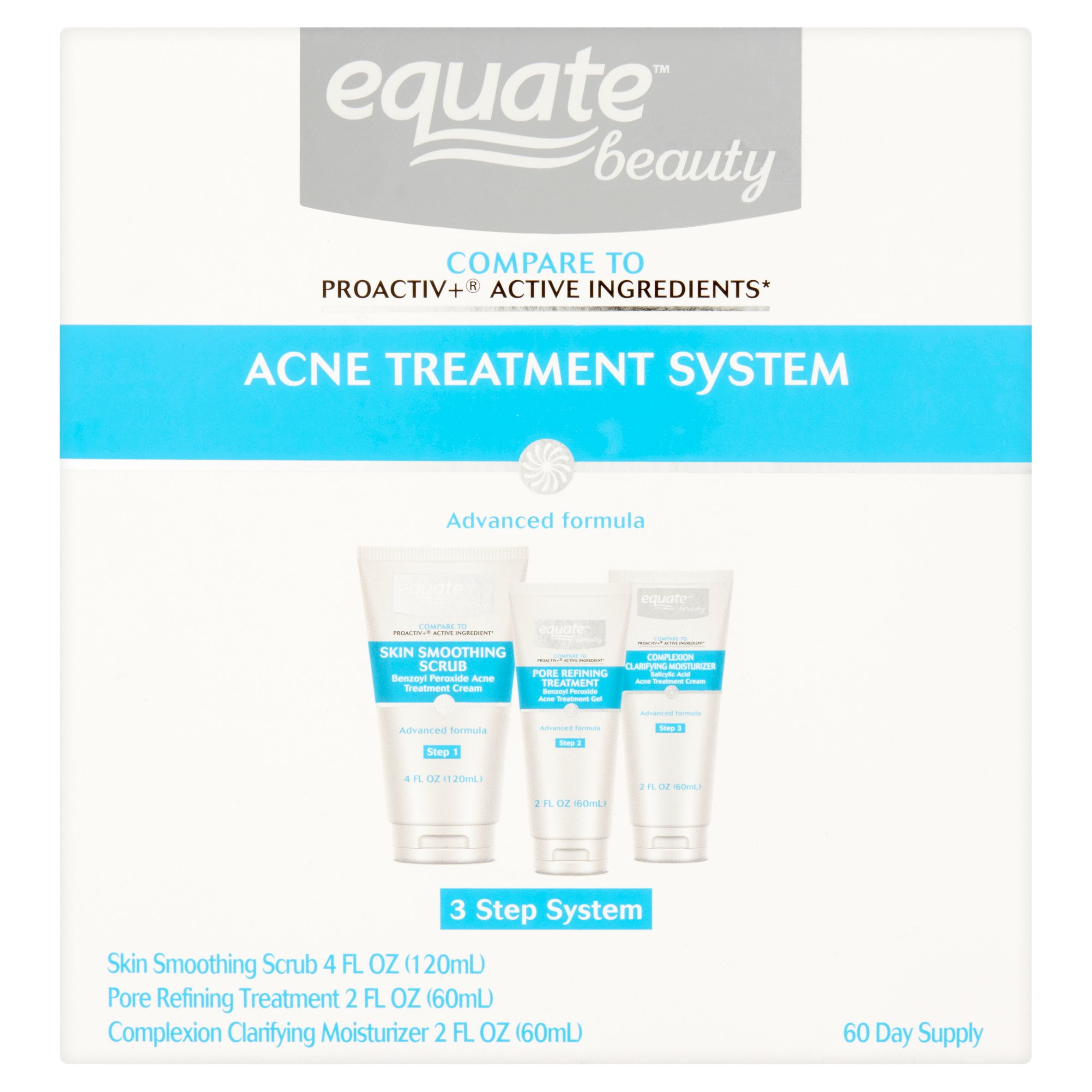 Equate Beauty 3 Step Acne Treatment System HSA/FSA Eligible - Walmart.com