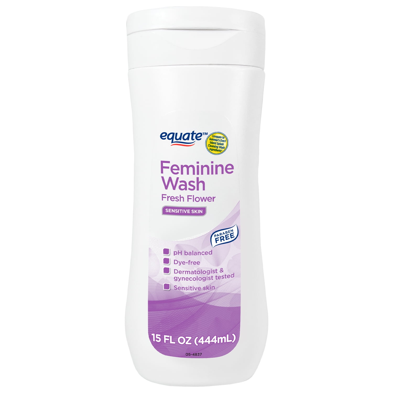 Equate Feminine Wash for Sensitive Skin, Fresh Flower Scented, 9 oz ...