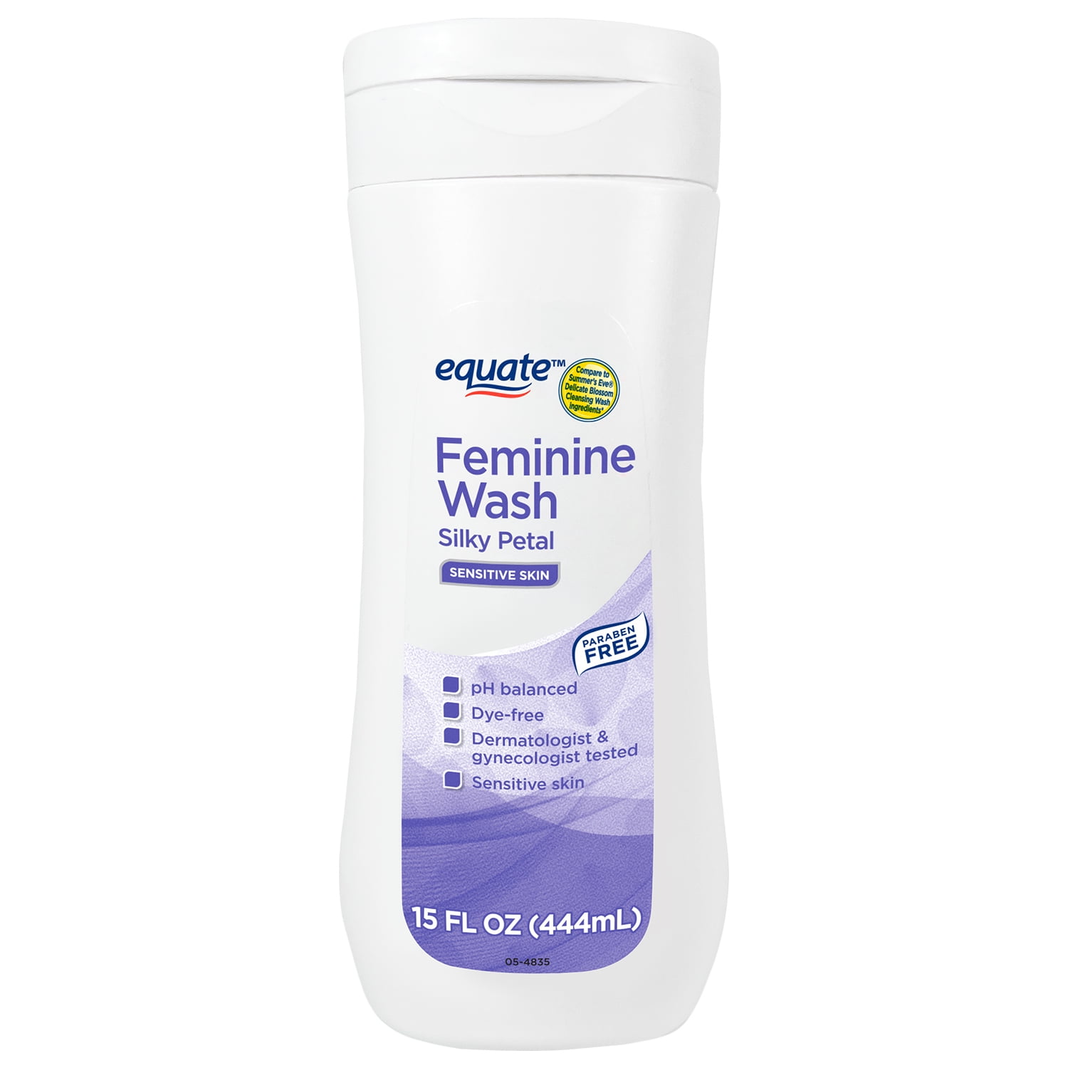 Equate Feminine Wash for Sensitive Skin, Silky Petal Scented, 9 fl oz ...