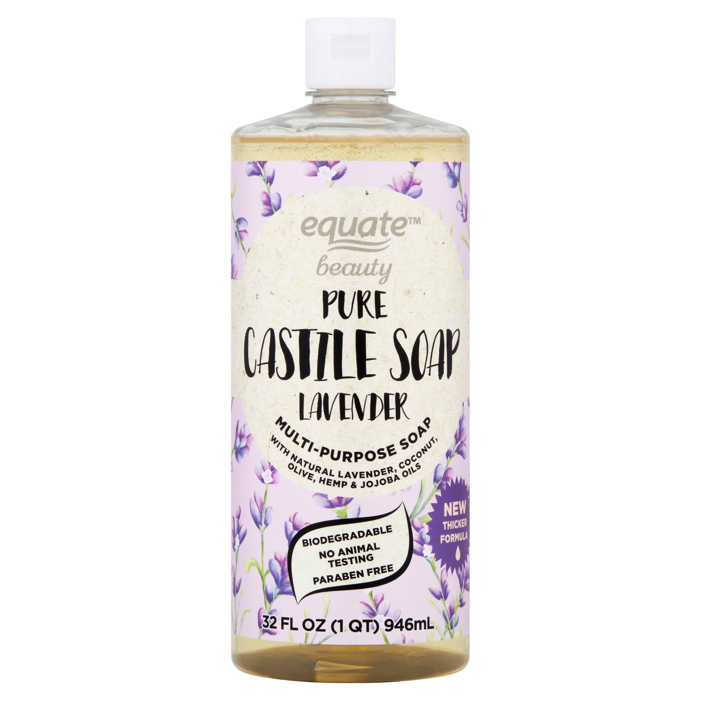 Equate Beauty Lavender Pure Castile Soap, 32 fl. oz. HSA/FSA Eligible ...