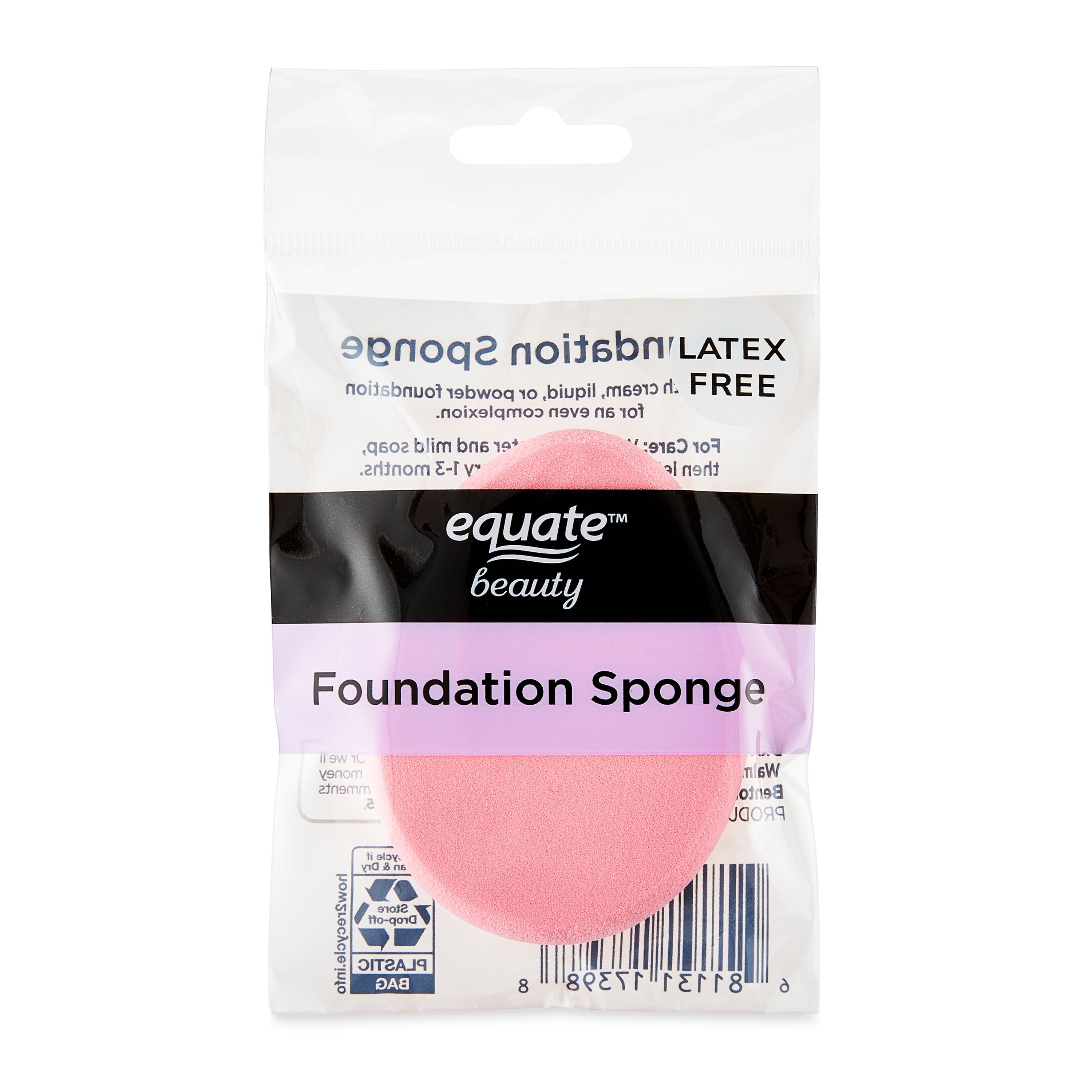 Equate Beauty Pink Foundation Sponge, 1 Count - Walmart.com