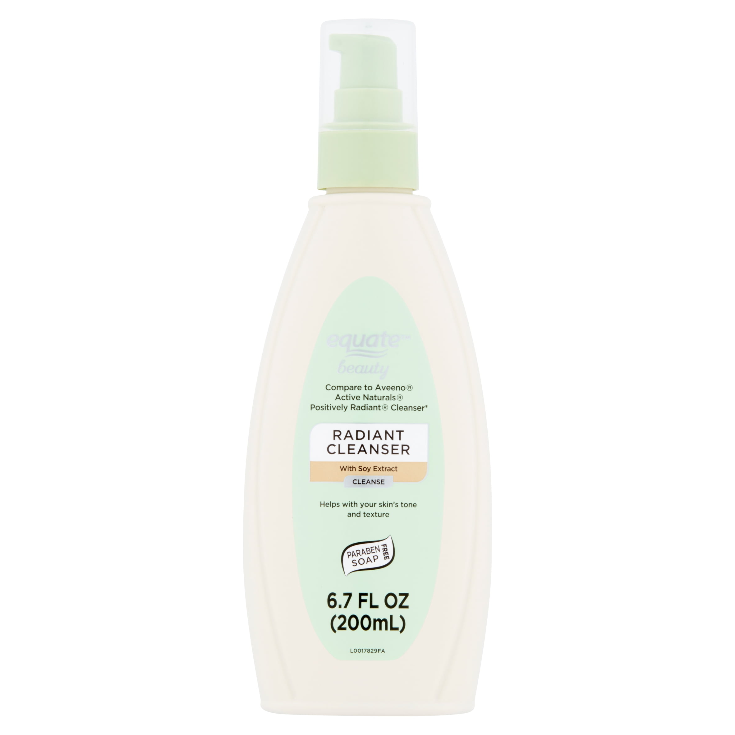 Equate Beauty Radiant Cleanser with Soy Extract, 6.7 fl oz - Walmart ...