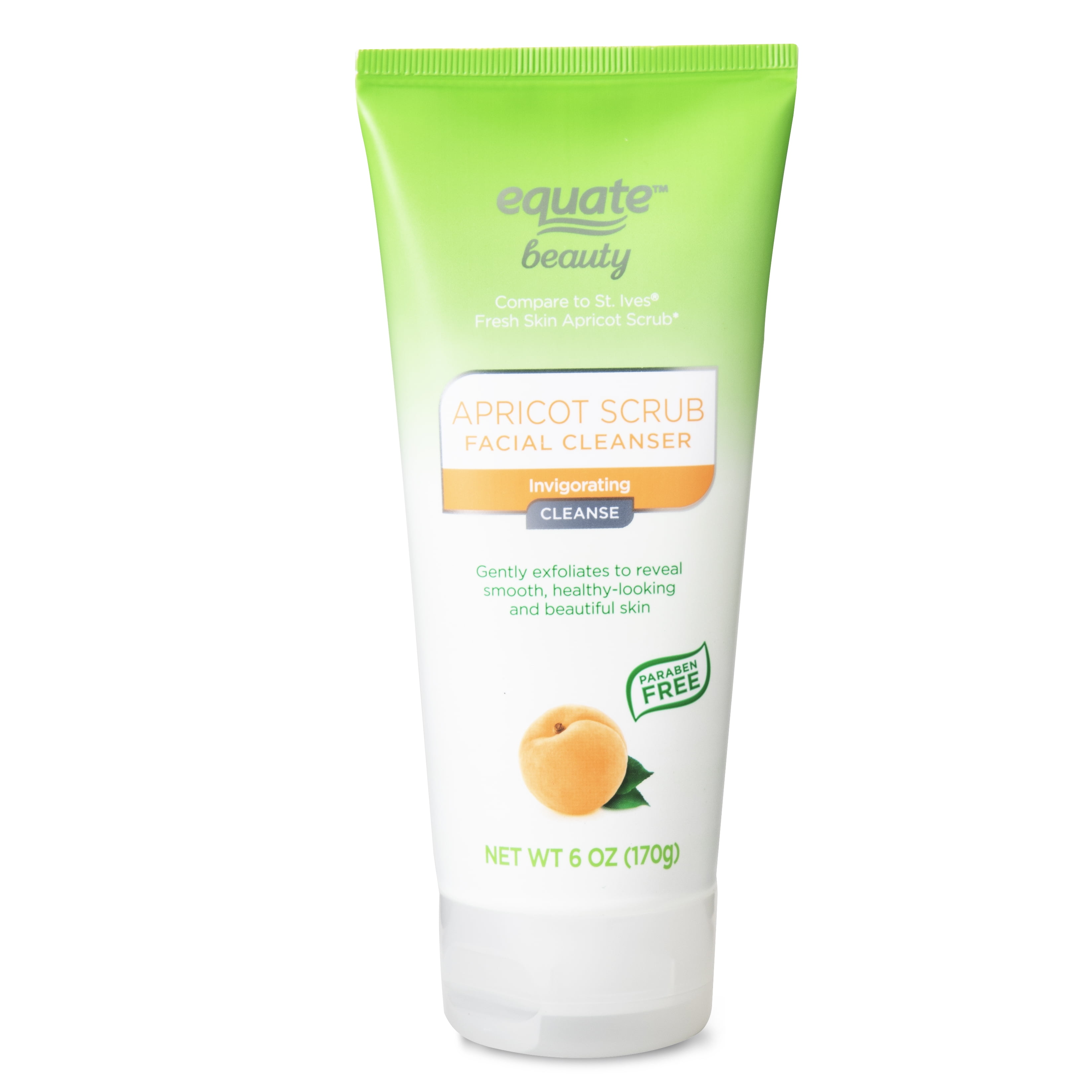Equate Apricot Scrub Facial Cleanser for Acne Care 6 oz, Exfoliates and ...