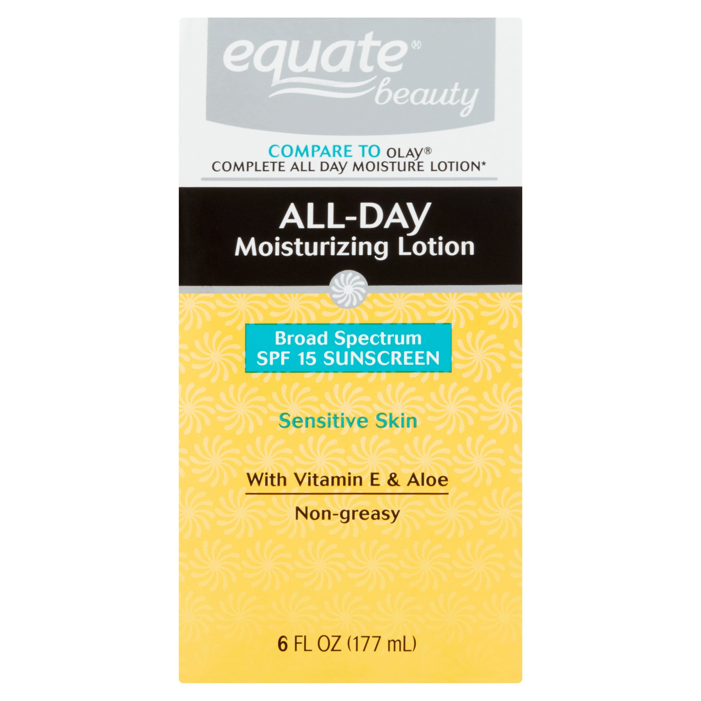 Equate Beauty Sensitive Skin All Day Moisturizing Sunscreen Lotion, 6 ...