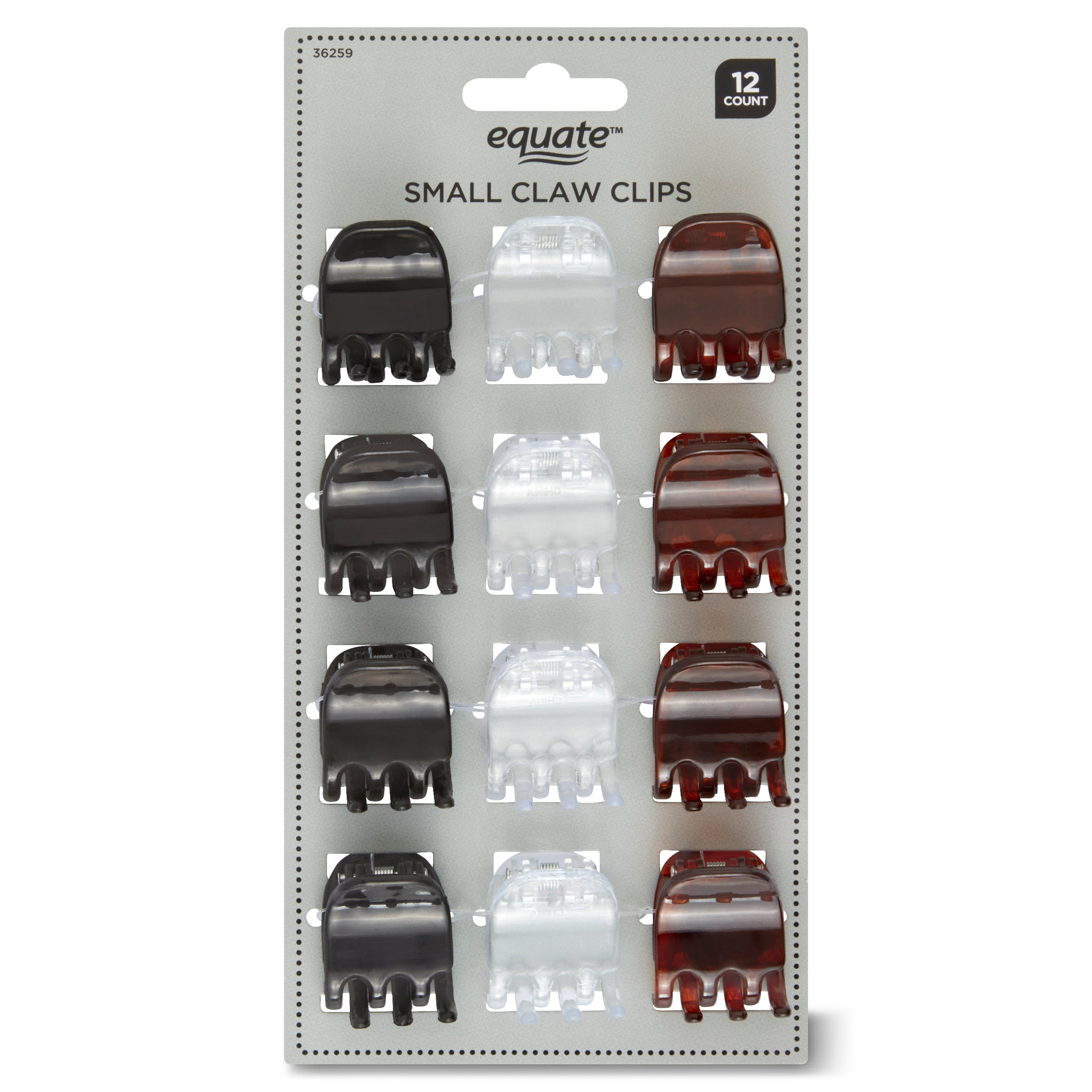 Equate Beauty Small Claw Clips, 12 Count - Walmart.com