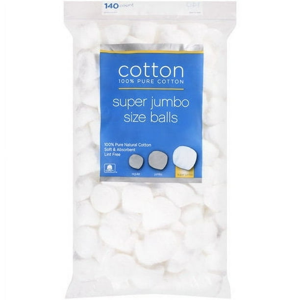Equate Beauty Super Jumbo Size Cotton Balls, 140 Count - Walmart ...