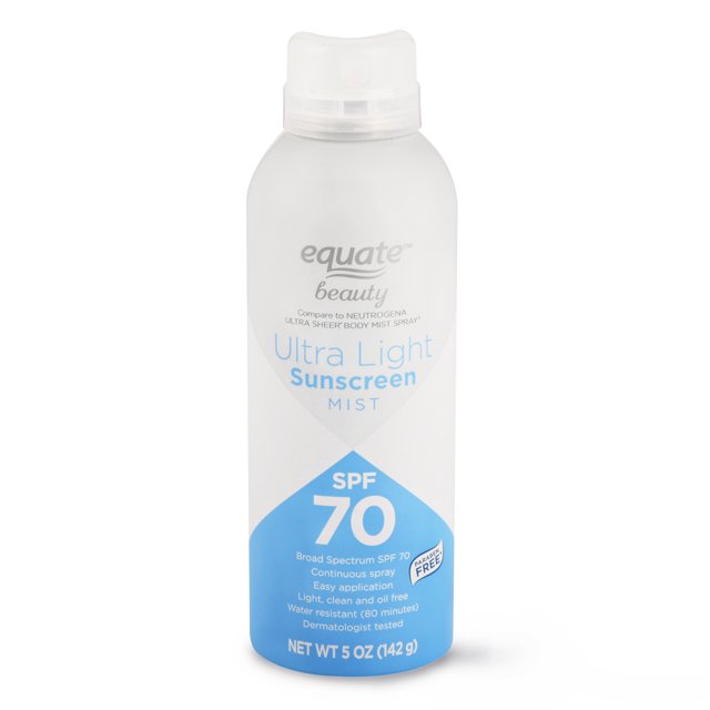 Equate Beauty Ultra-Light Continuous Spray Sunscreen Mist, Broad ...