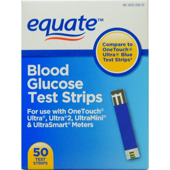 Equate Blood Glucose Test Strips, 50 Count HSA/FSA Eligible - Walmart.com