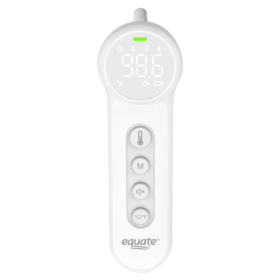 Equate Bluetooth Dual-Function Infrared Thermometer with Forehead and ...