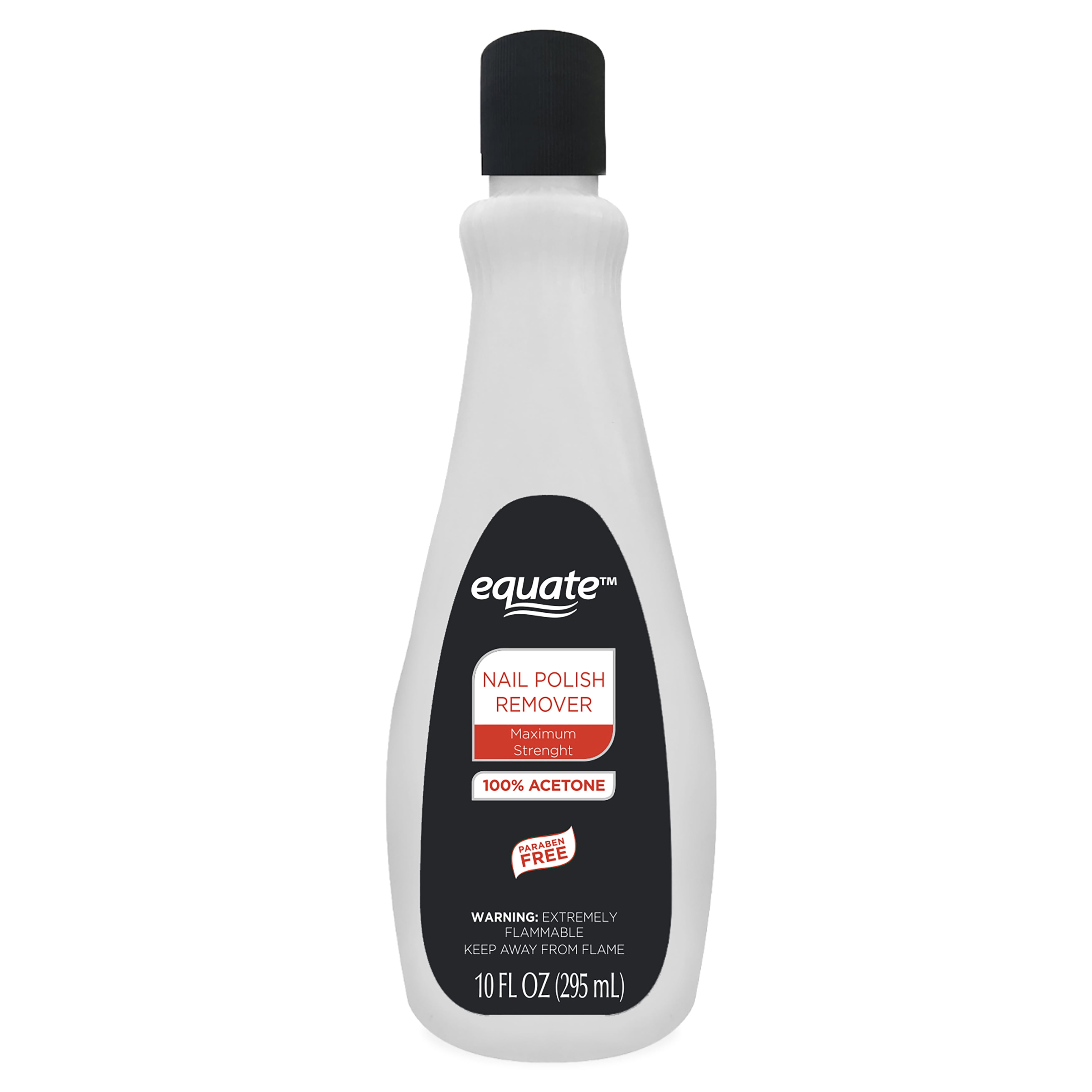 Equate 100% Acetone Nail Polish Remover, 10 fl oz Bottle - Walmart.com