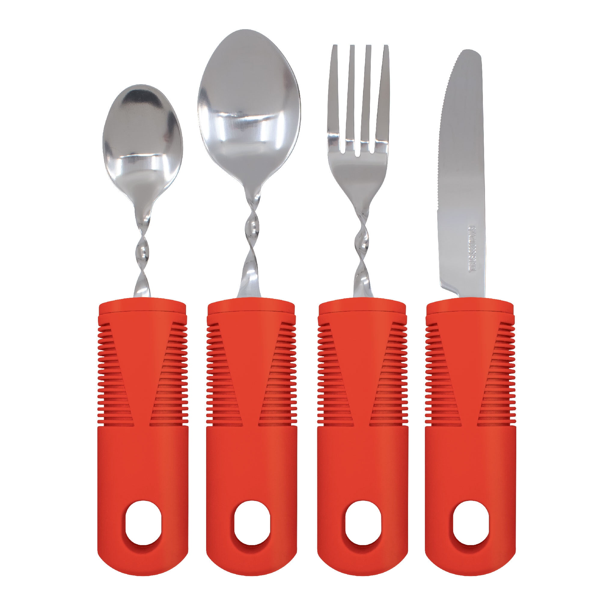 Equate Lightweight Adaptive 4PC Utensils Set with Bendable Spoons ...