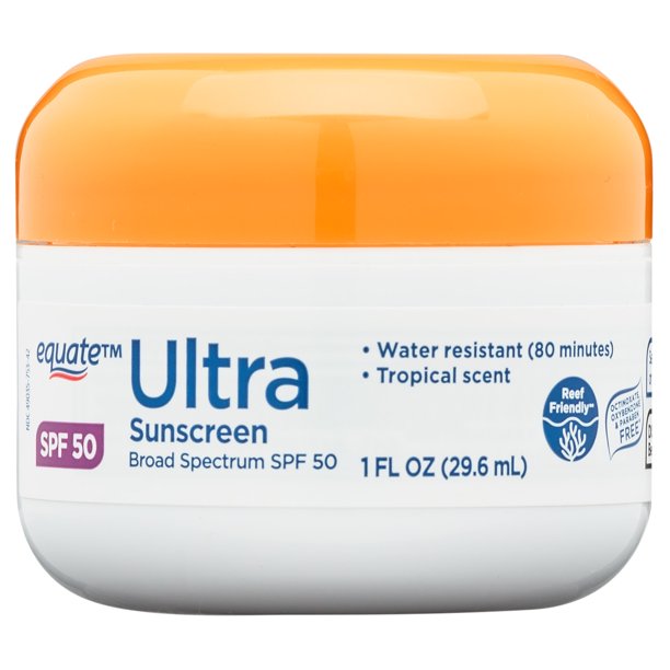 Equate Broad Spectrum Ultra Protection Zinc Sunscreen Lotion, SPF 50, 1 ...