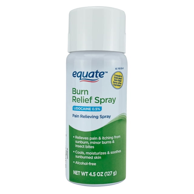 Equate Burn Relief Spray, 4.5 oz - Walmart Business Supplies