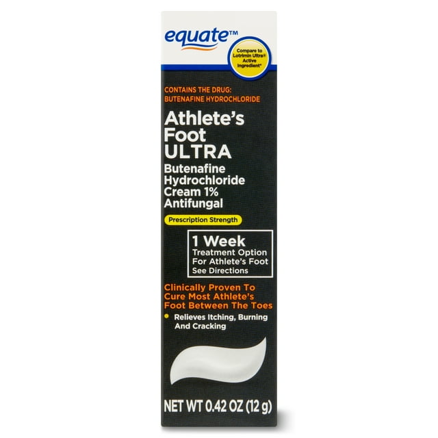 Equate Athlete's Foot Ultra Butenafine Hydrochloride 1% Antifungal ...