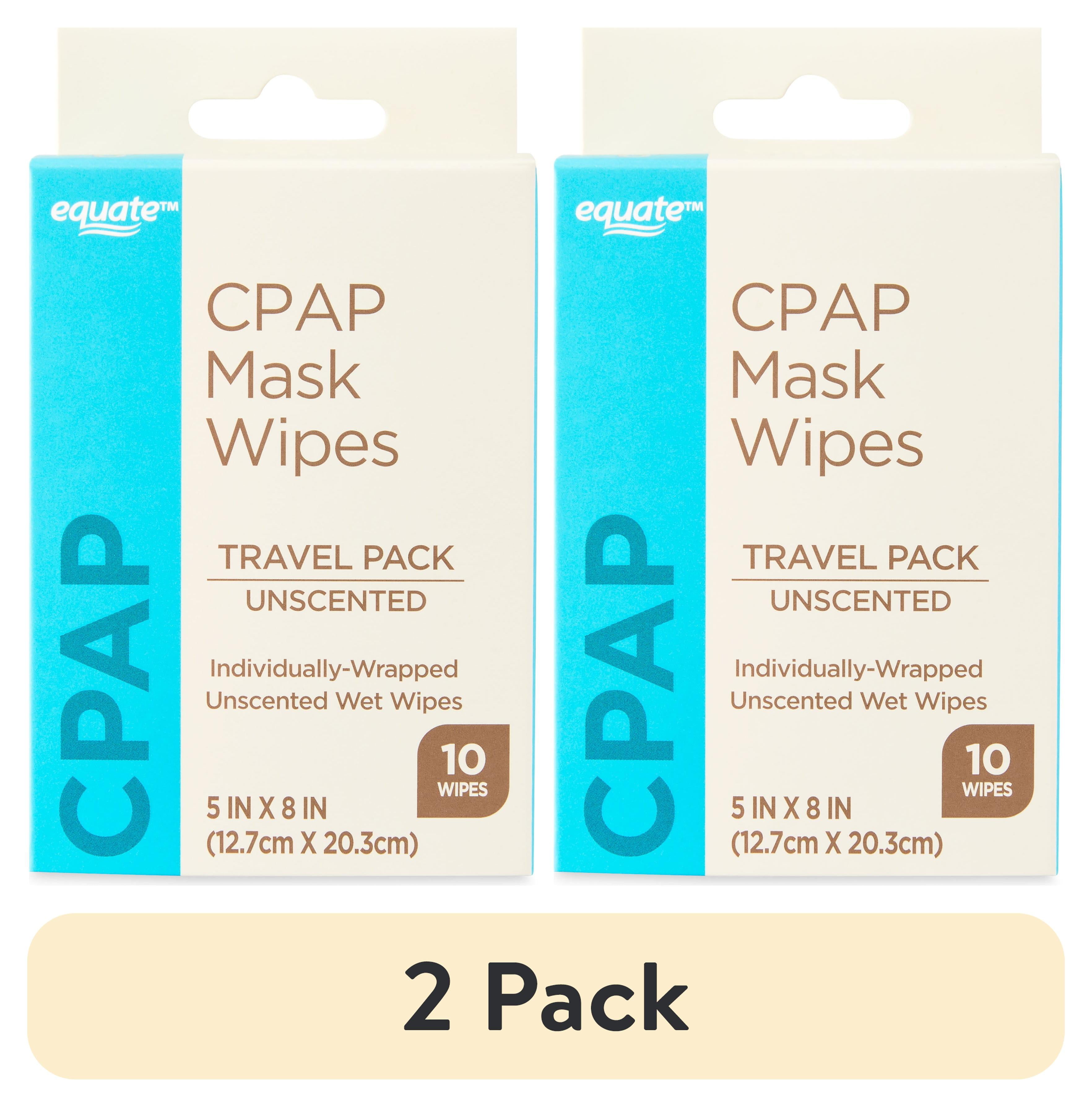 (2 pack) Equate CPAP Mask Wipes, Individually Wrapped and Unscented ...