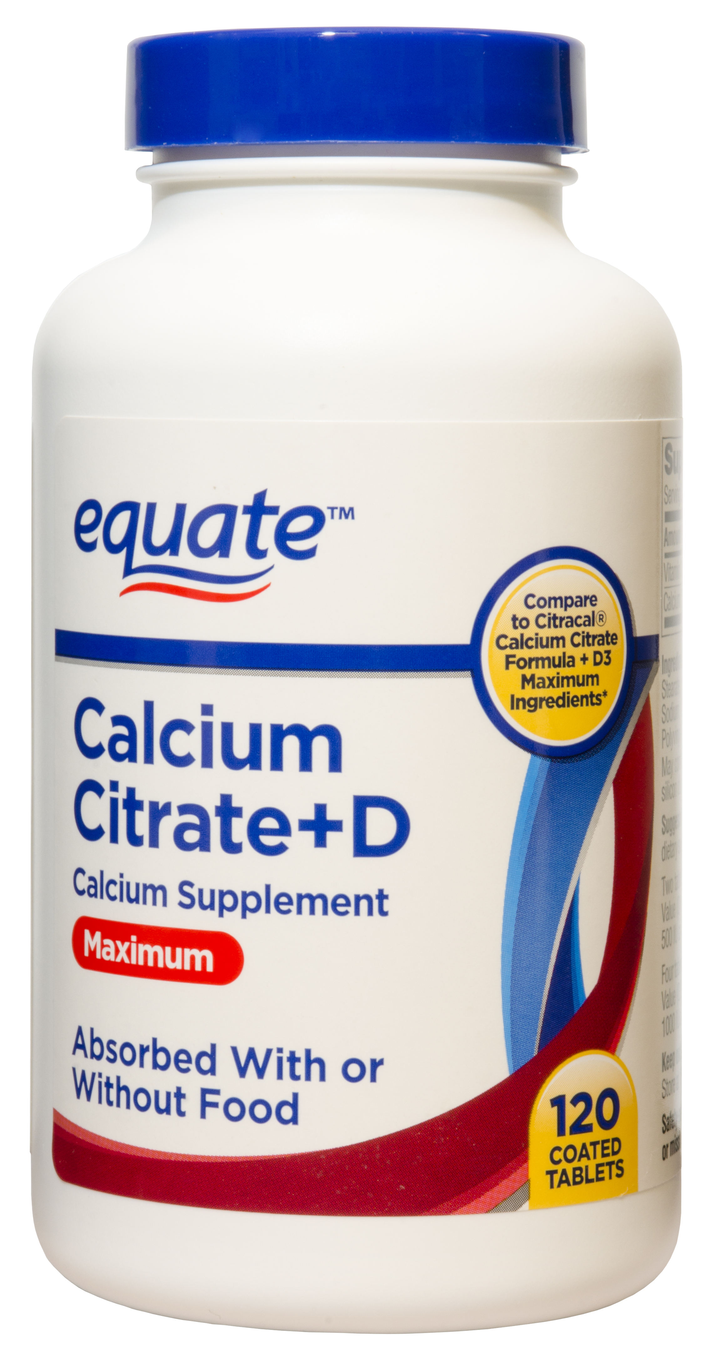 Equate Calcium Supplement 120 Ct - Walmart Business Supplies