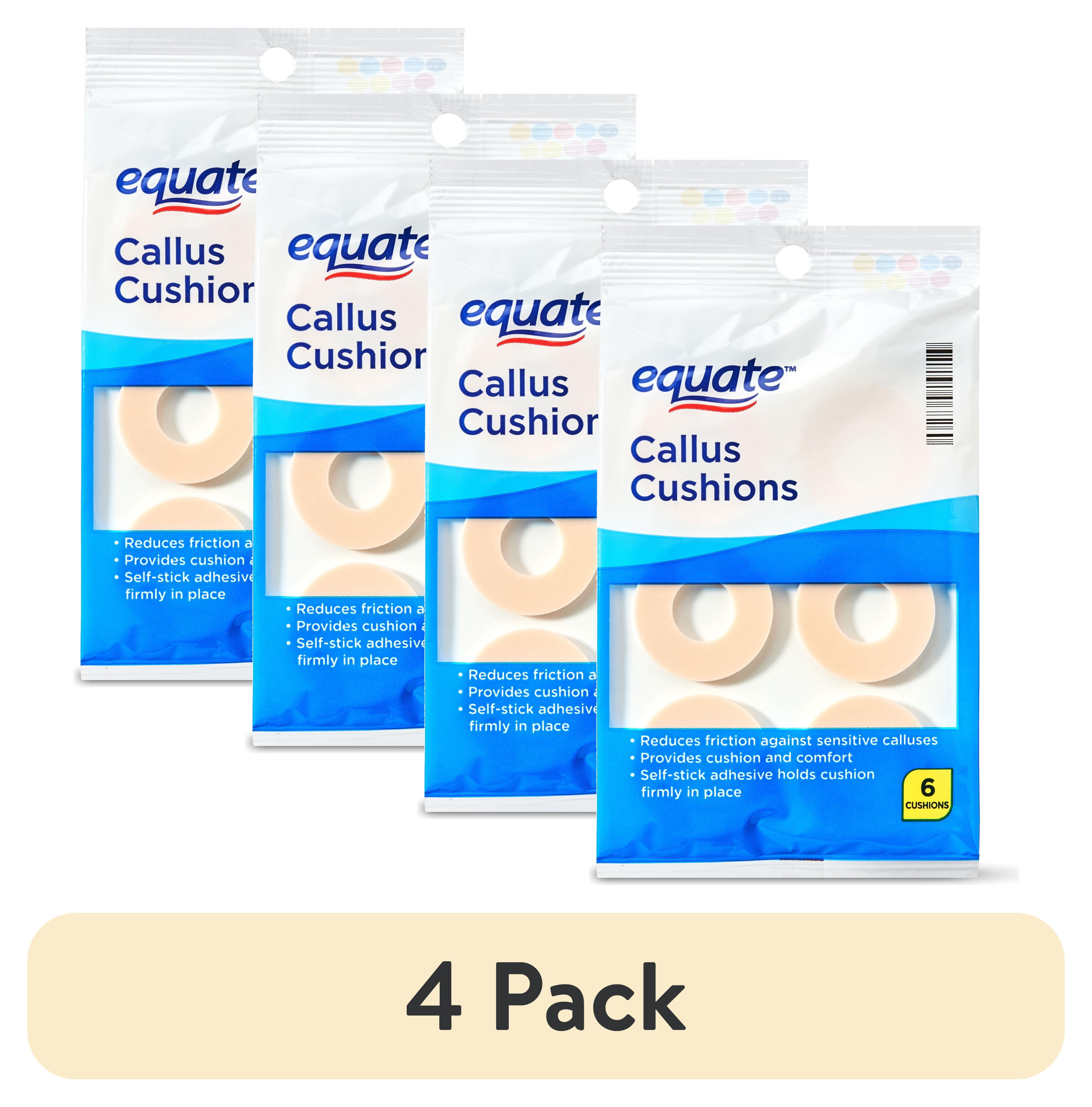 (4 pack) Equate Callus Cushions for Protection and Discomfort, 6 Count ...