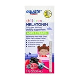 Equate Children’s Melatonin Liquid, Sleep Aid Supplement,1 fl oz ...