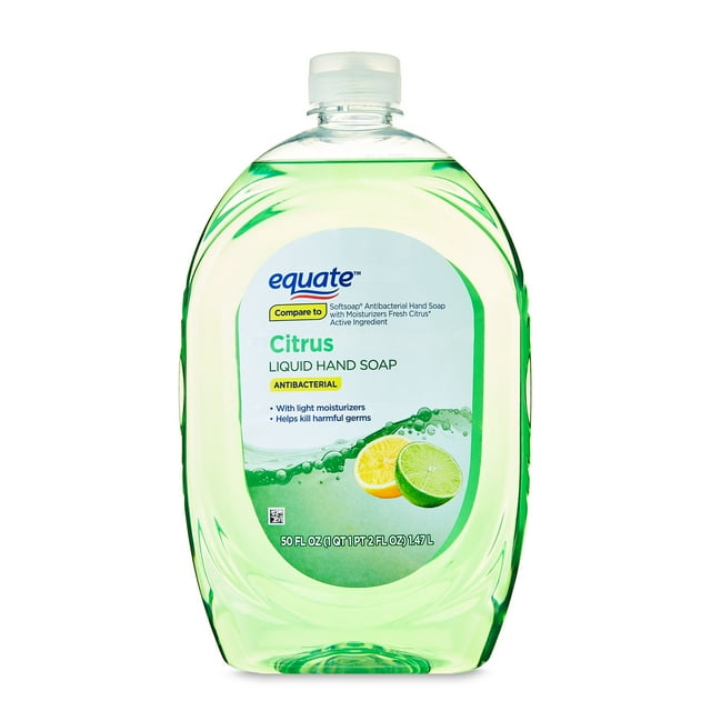 Equate Citrus Antibacterial Liquid Hand Soap, 50 fl oz - Walmart.com