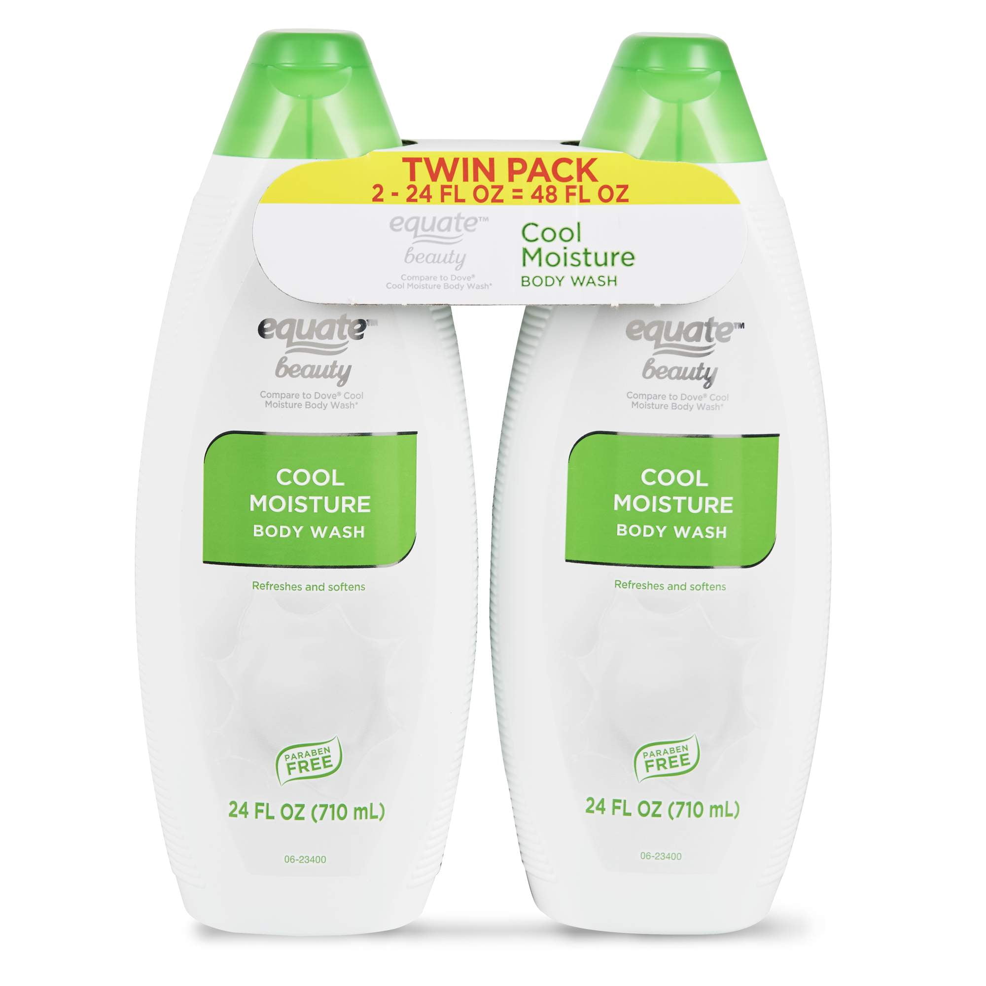Equate Cool Moisture Body Wash, 24 fl oz, Twin Pack - Walmart.com