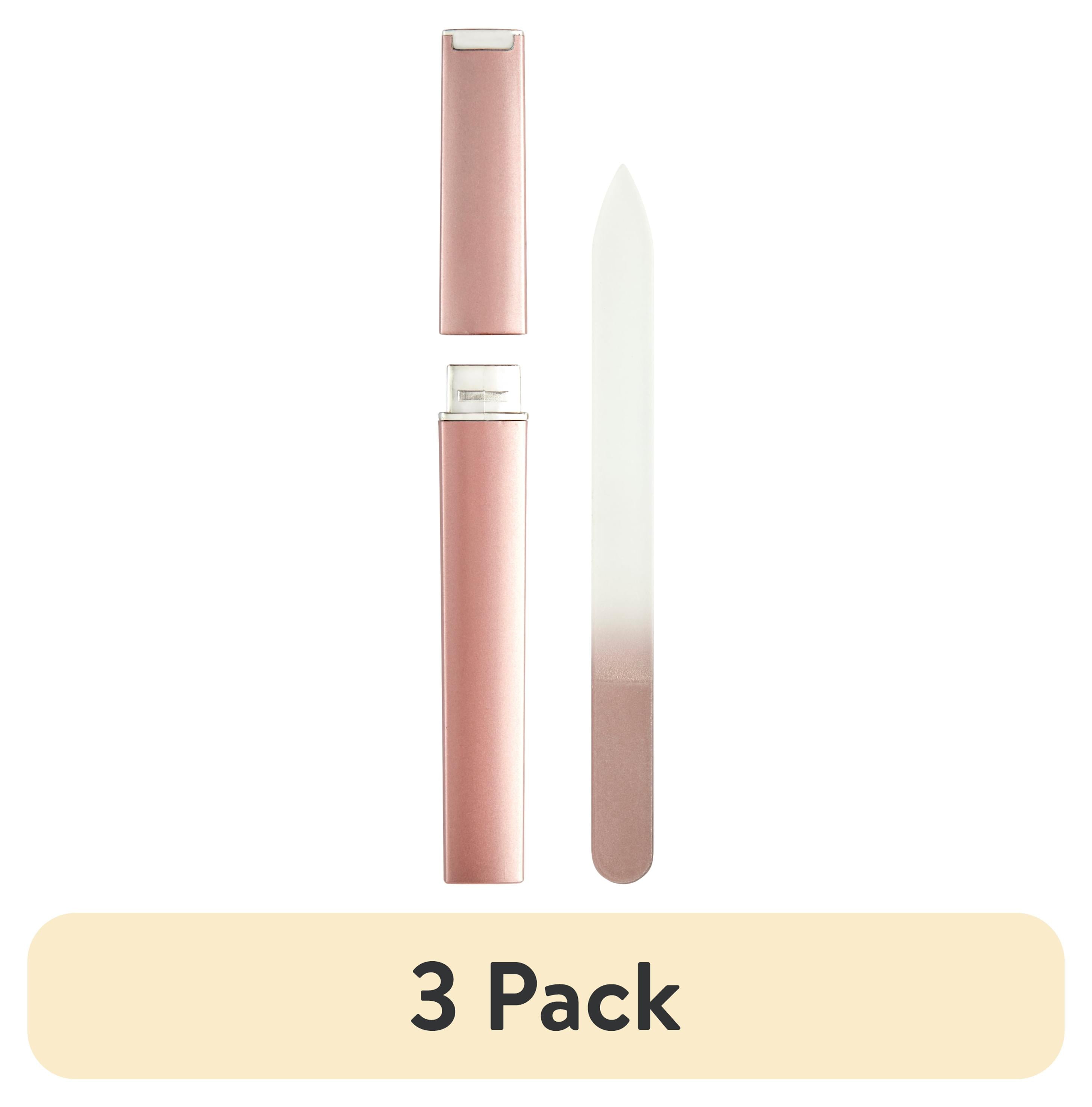 (3 pack) Equate Crystal Glass Fingernail File with Protective Case ...