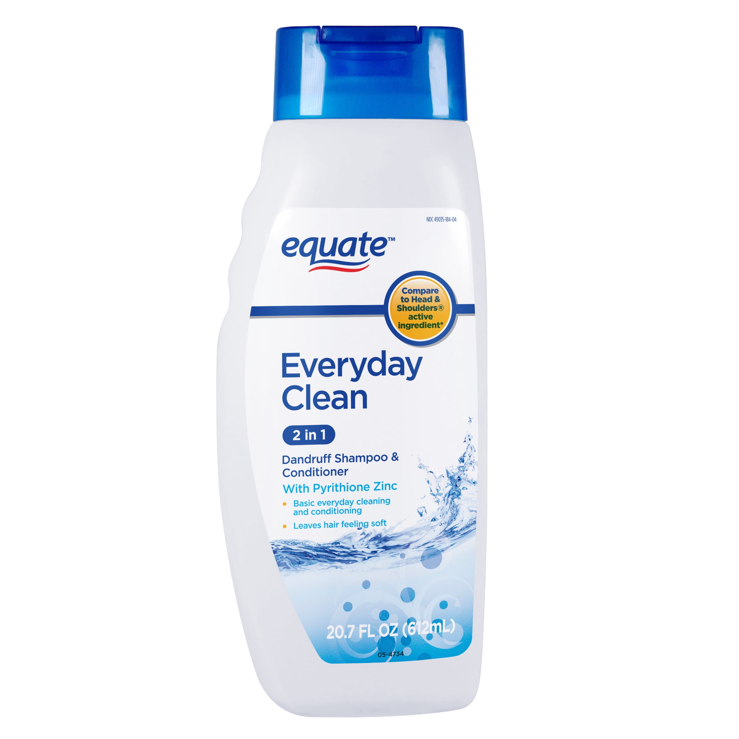Equate 2 in 1 Everyday Clean Dandruff Shampoo and Conditioner with ...