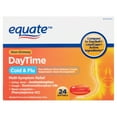 Equate Daytime Cold & Flu Liquid Caps; Cold Care for Daytime Cold and ...