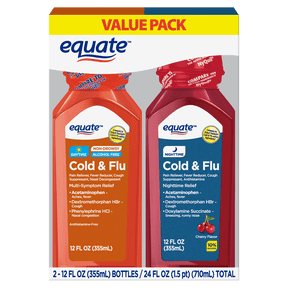Equate Vapor Ice® Non Drowsy Daytime Cold and Flu Relief, 24 Caplets ...