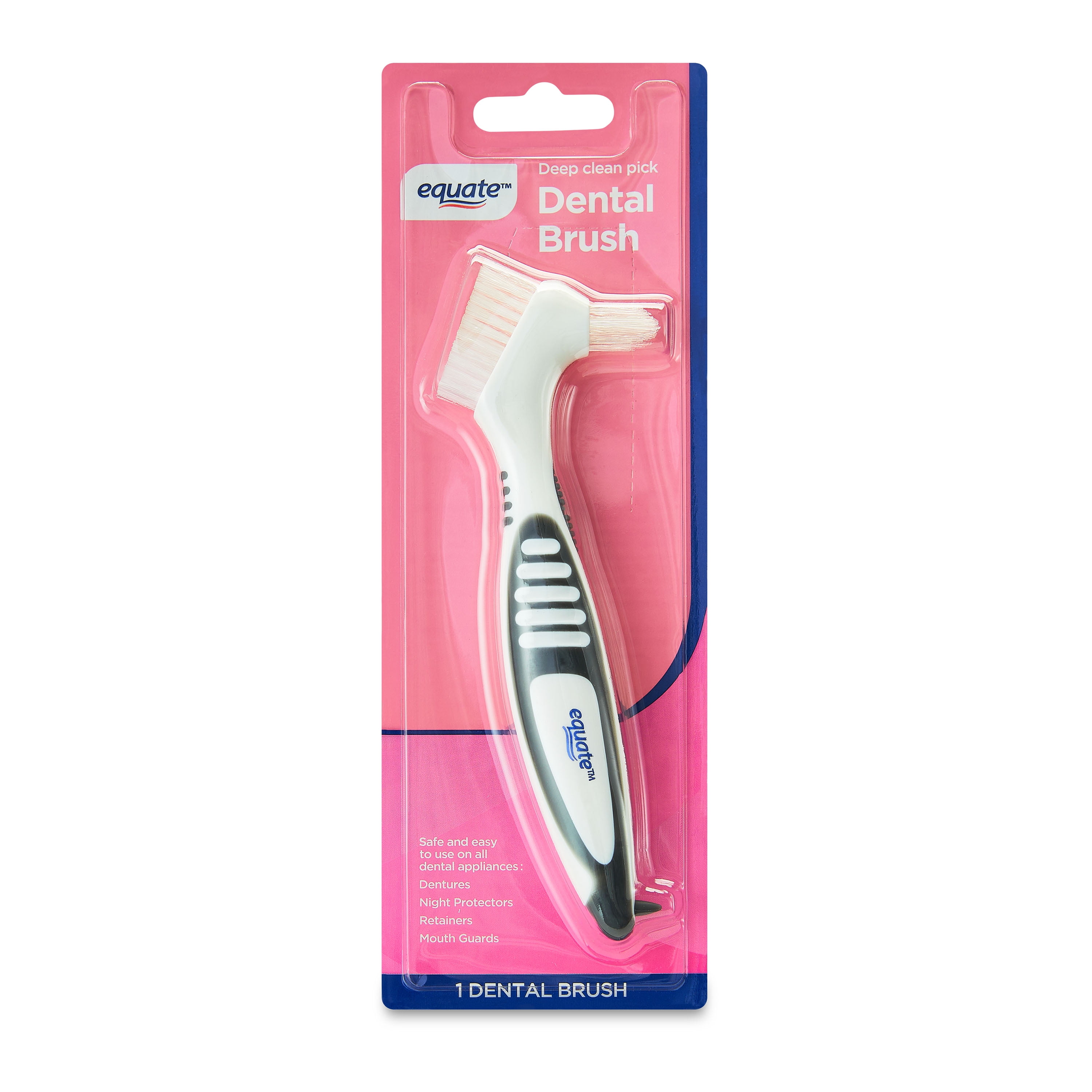 Brandclub - Equate Denture Toothbrush - Cleaning Double Sided Brush ...