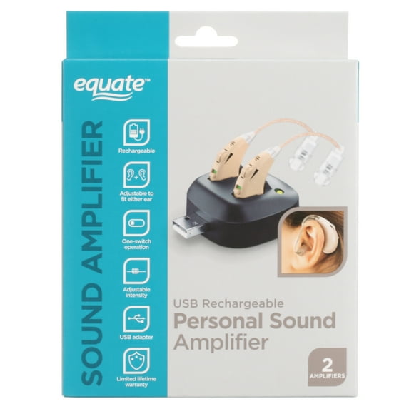 Equate Digital Rechargeable Sound Amplifier for The Ear, Beige ...