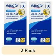 Equate Sleep Aid Doxylamine Succinate Tablets, 25 mg, 32 count ...