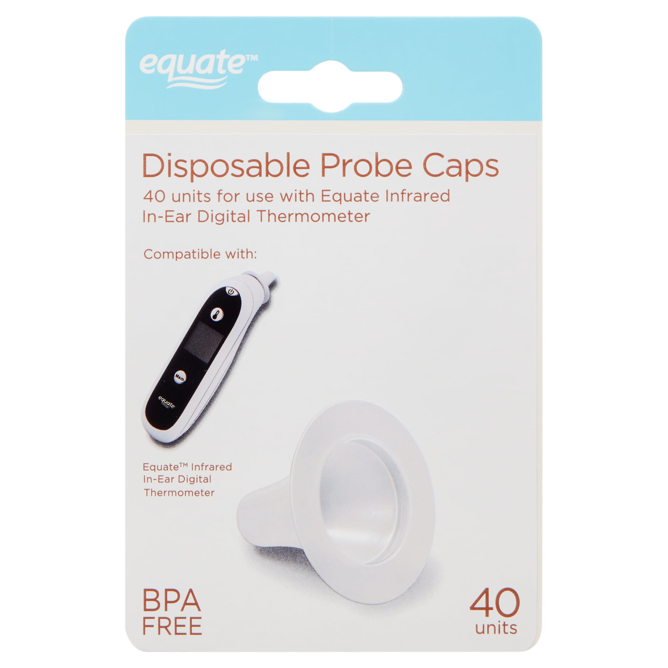 Equate Disposable Probe Caps, 40 Count - Walmart.com