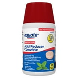 Equate Dual-Action Acid Reducer Complete, Mint Chewable Tablets, 50 ...
