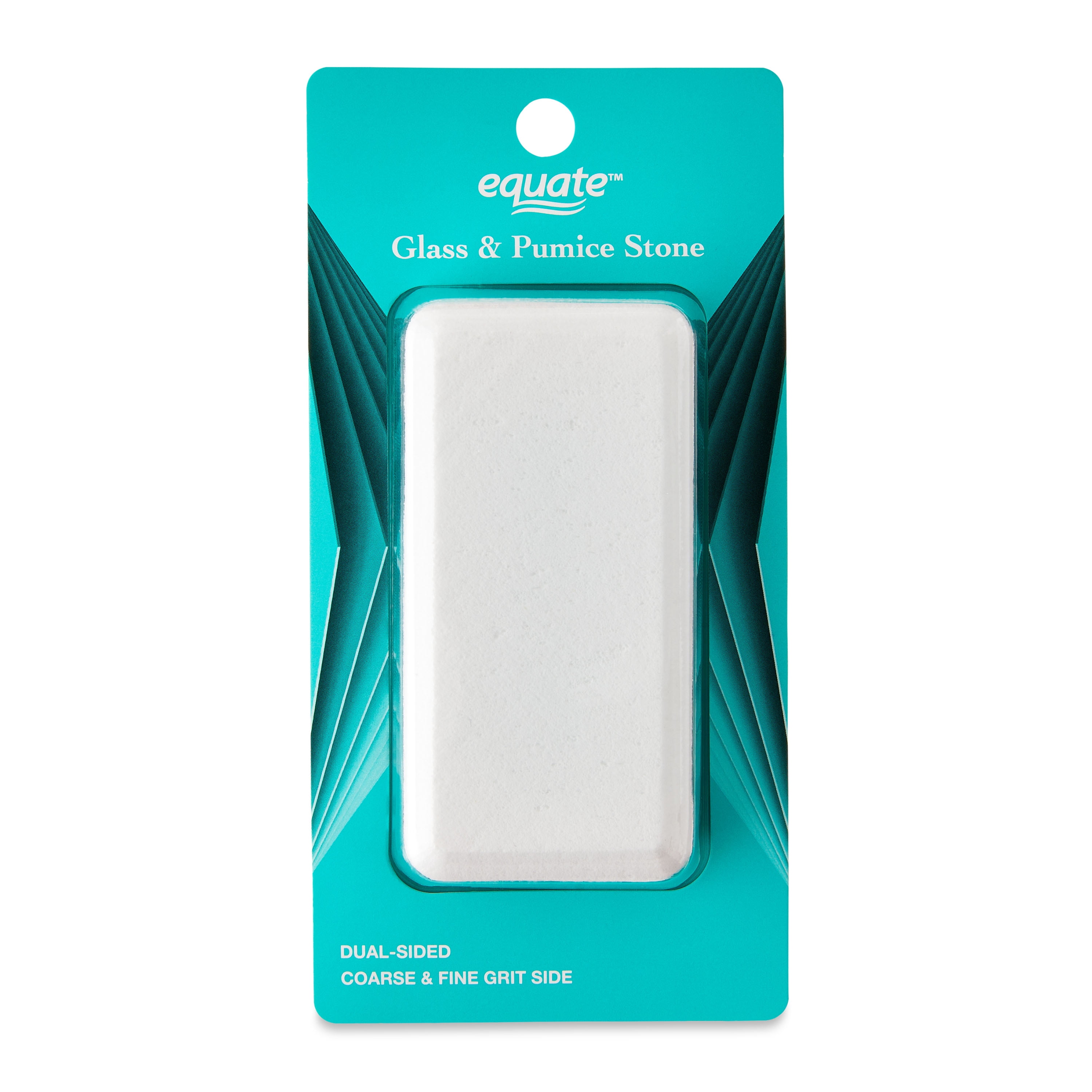 Equate Glass and Pumice Stone for Foot Care Dual Sided Coarse and Fine ...