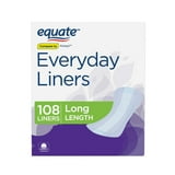 Equate Everyday Liners, Long, Unscented (108 Count) - Walmart.com