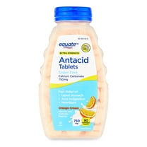 Equate Ultra Strength Antacid Tropical Fruit Chewable Tablets, 1000 mg ...