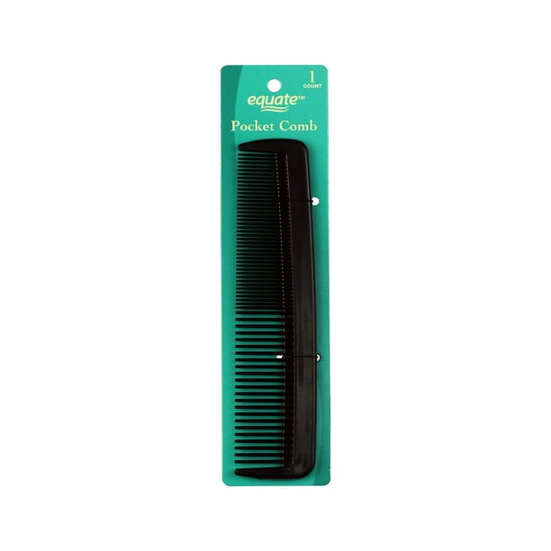 Equate Fine Tooth Pocket Comb, Teasing Combs, Black - Walmart Business ...