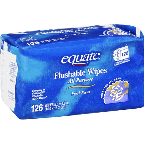 Equate Flushable Wipes
