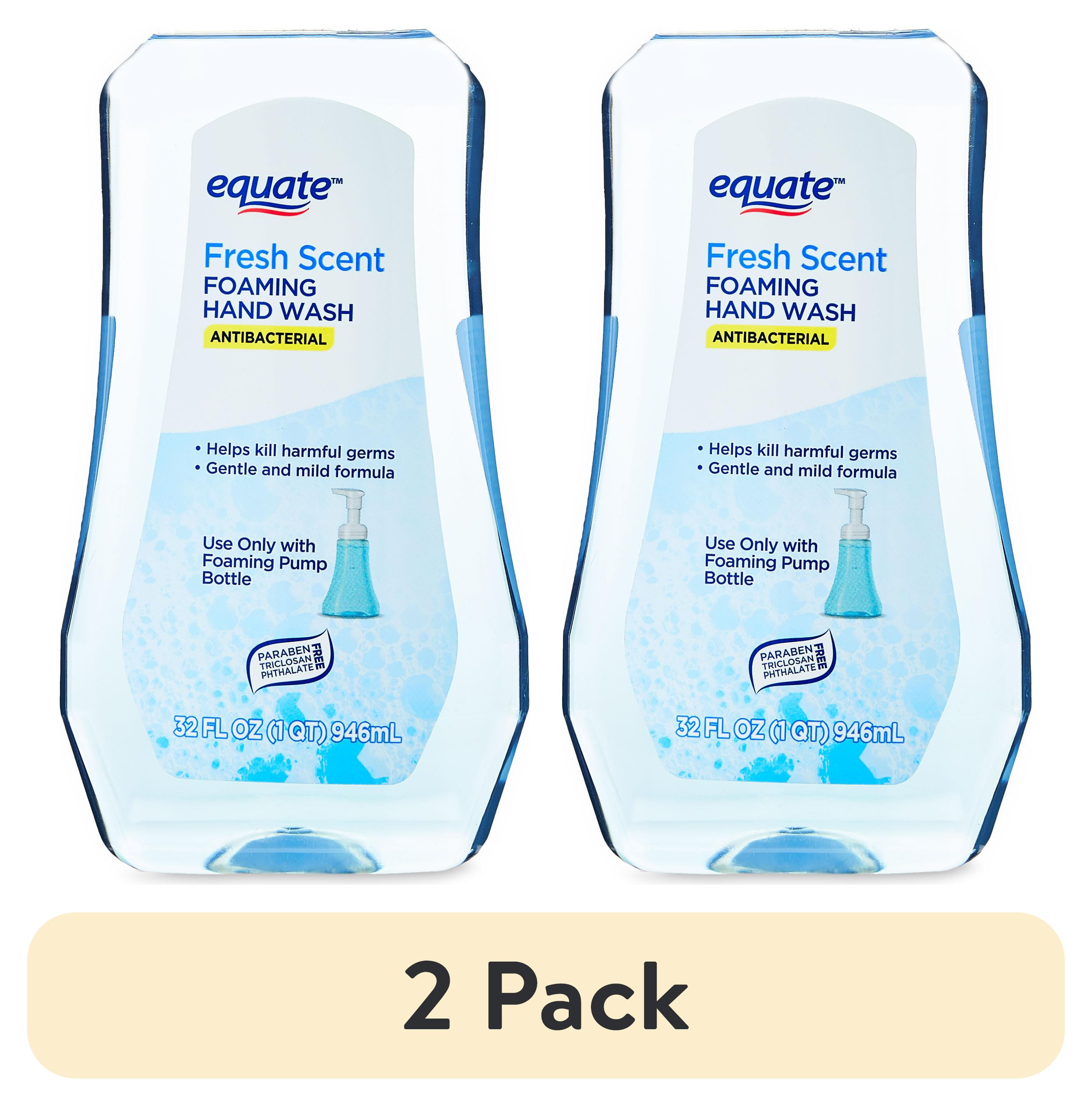 (2 pack) Equate Foaming Antibacterial Hand Wash, Fresh Scent, 32 fl oz ...