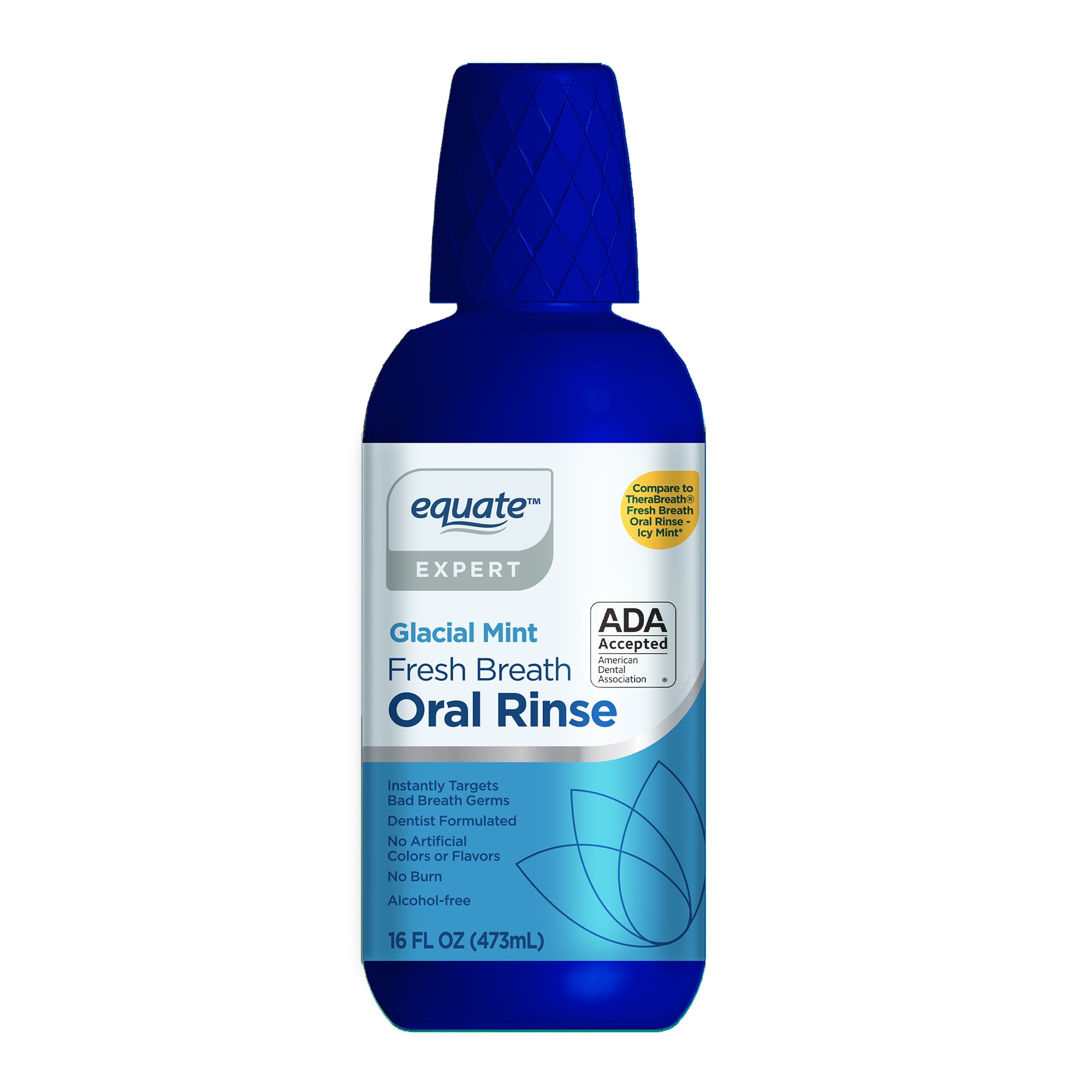 Brandclub - Equate Glacial Mint Fresh Alcohol-Free Oral Rinse, 16 fl oz ...
