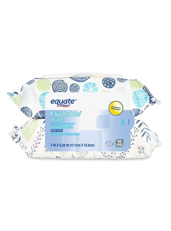 Equate Flushable Wipes in Paper & Plastic - Walmart.com