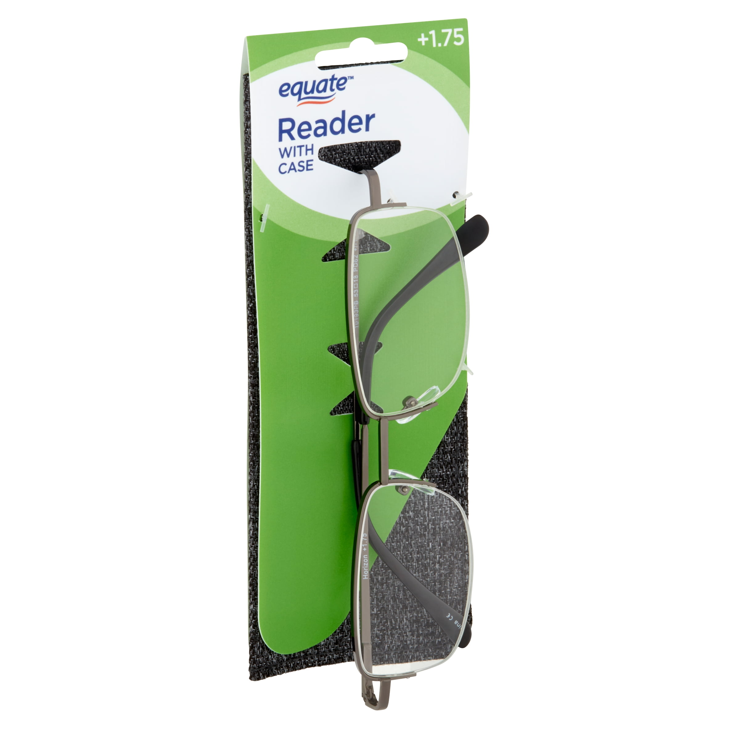 Equate Horizon +1.75 Reader with Case - Walmart Business Supplies