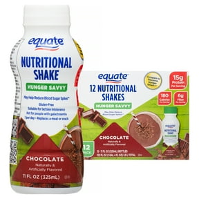 Equate Nutritional Shakes Plus Vanilla, 8 fl oz, 24 Count with 13g ...