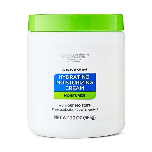Equate Hydrating Moisturizing Cream with Vitamin E 20oz, Hypoallergenic ...