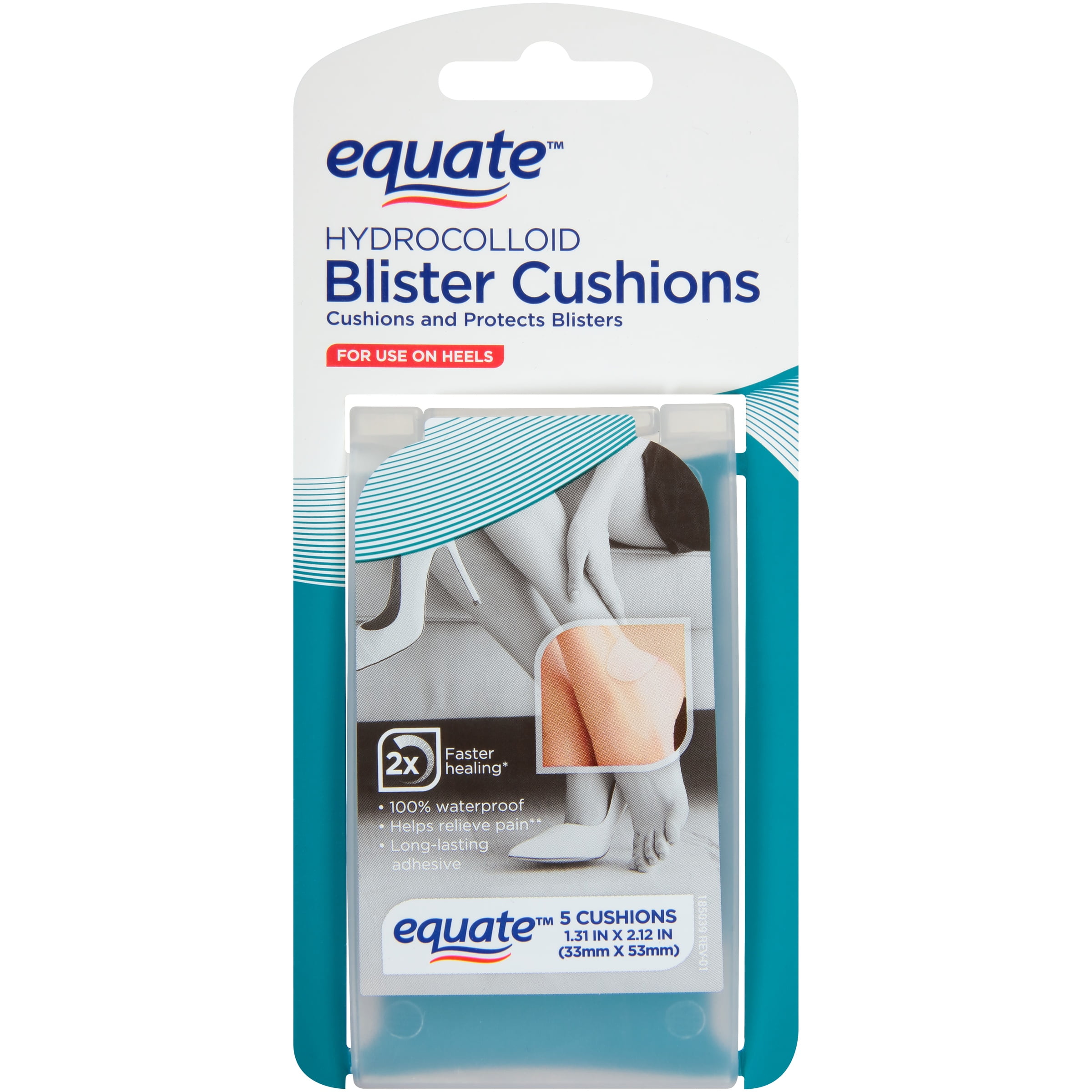 Equate Hydrocolloid Blister Cushions, 5 Count - Walmart Business Supplies